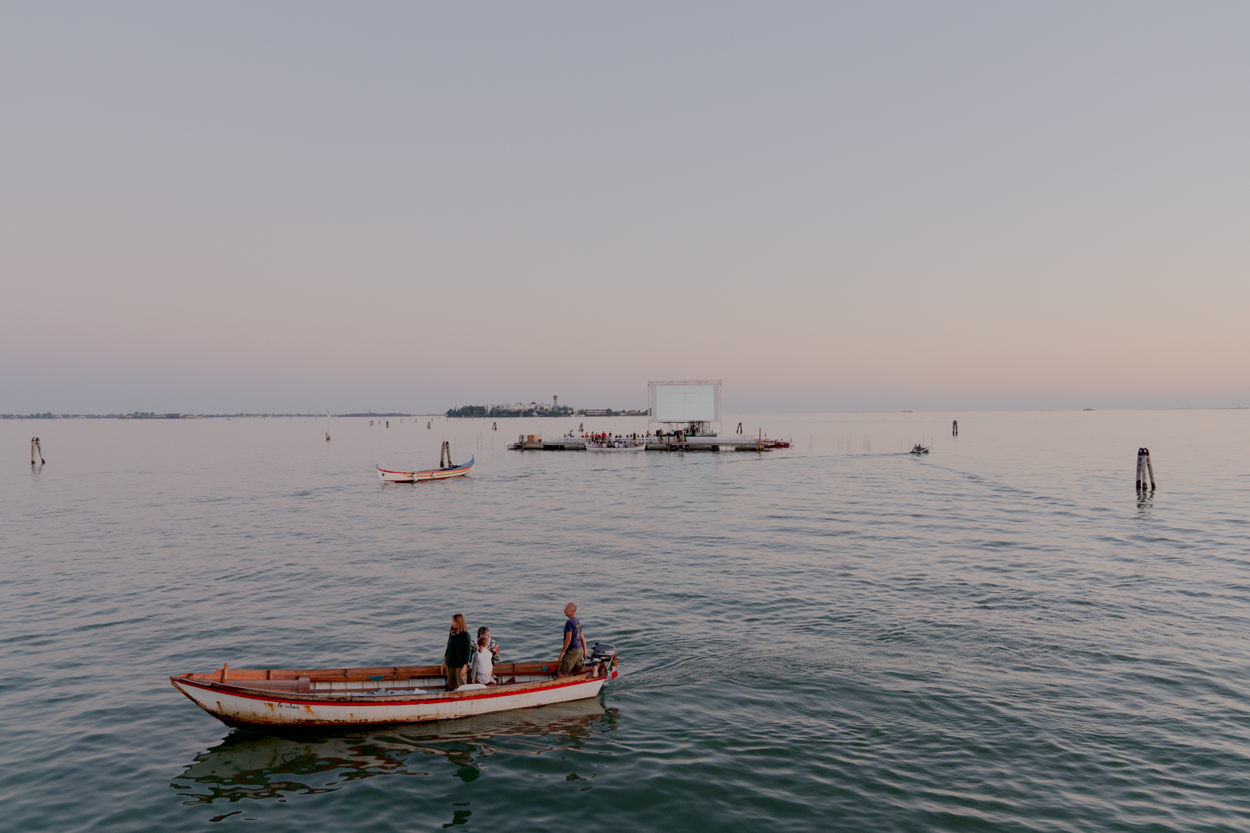 Floating Cinema in Venice - Italics Art and Landscape